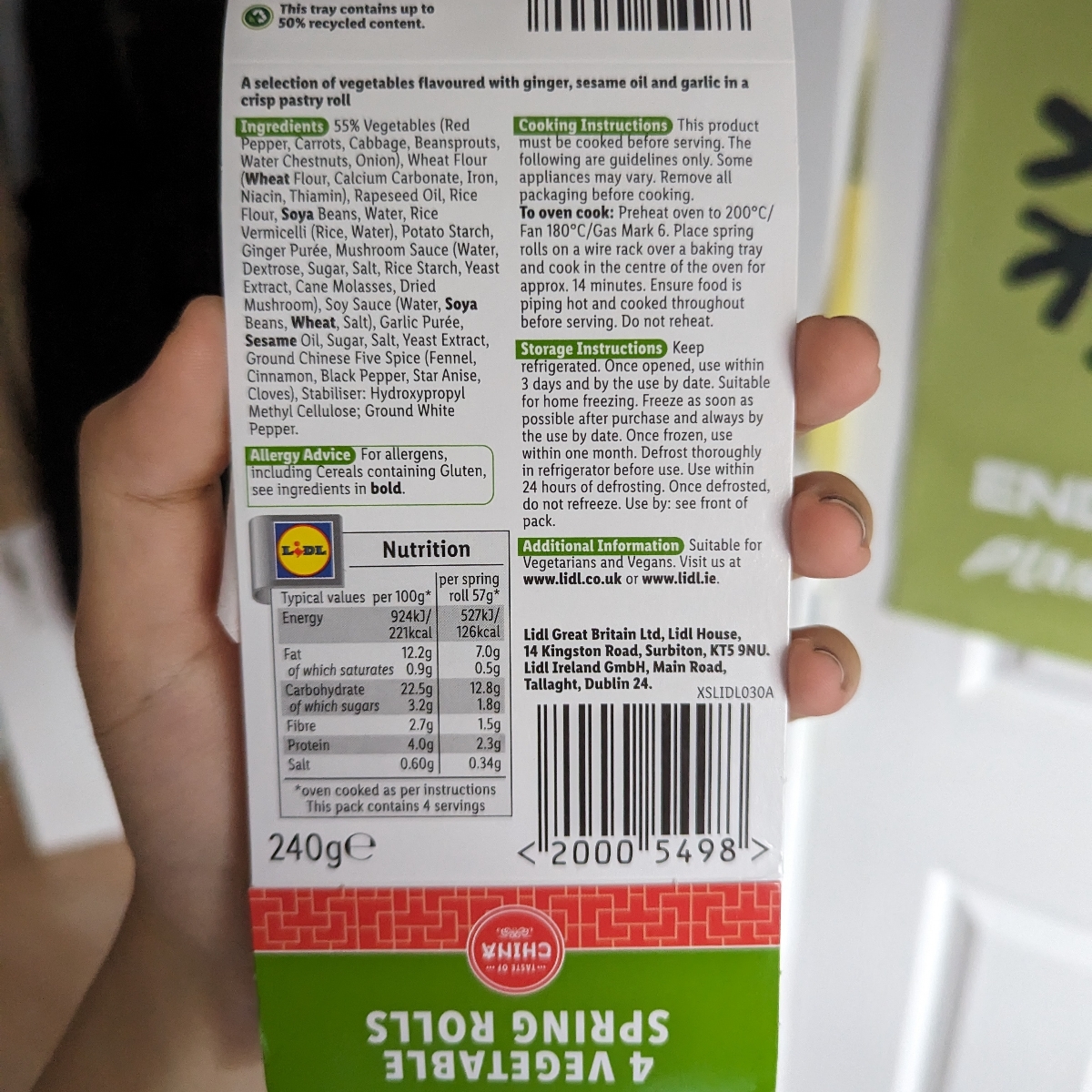 4 Vegetable Spring Rolls from Chef Select - Vegan Product Reviews ...