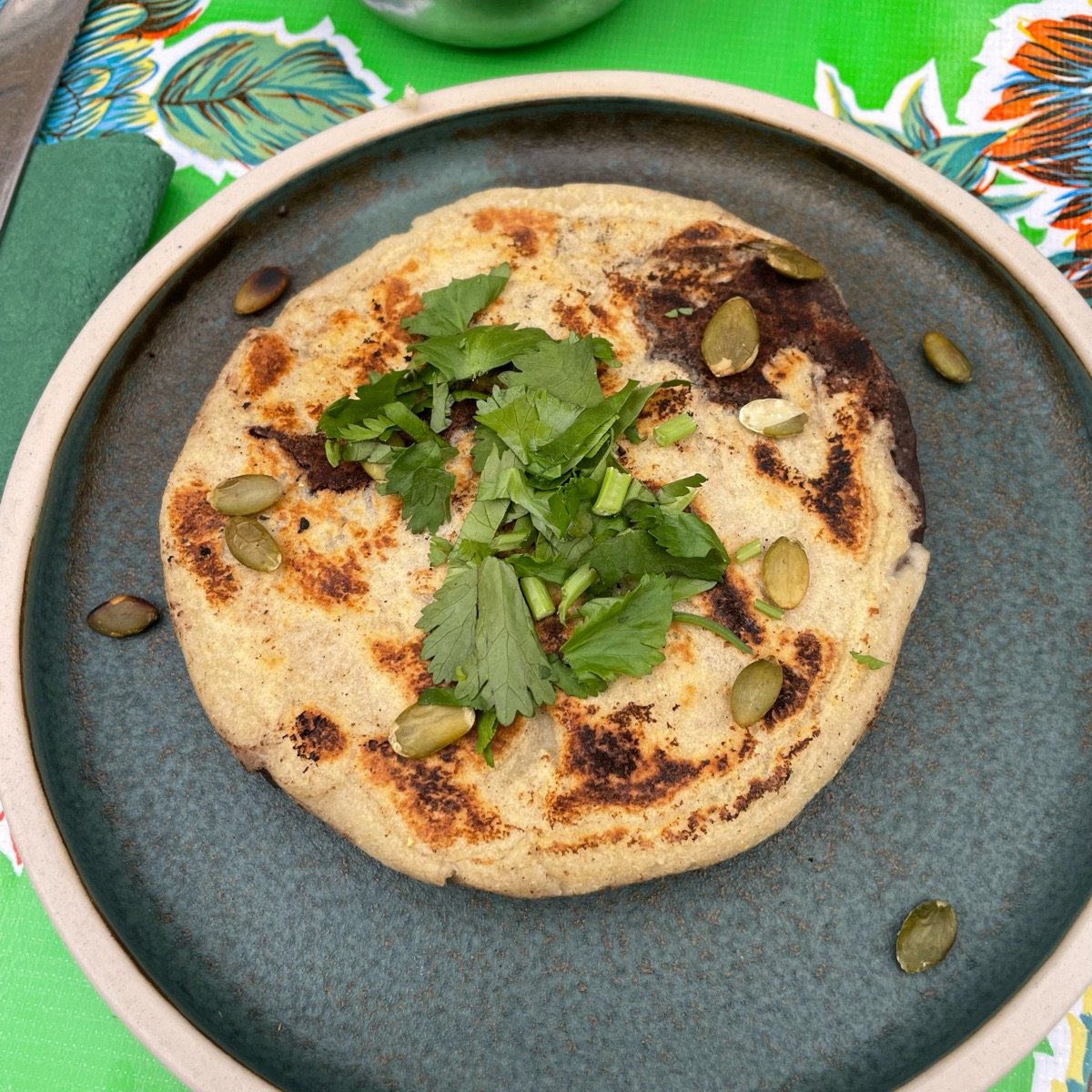 Black Bean Paste Papusa at Quinta, London - Vegan Dish Reviews ...