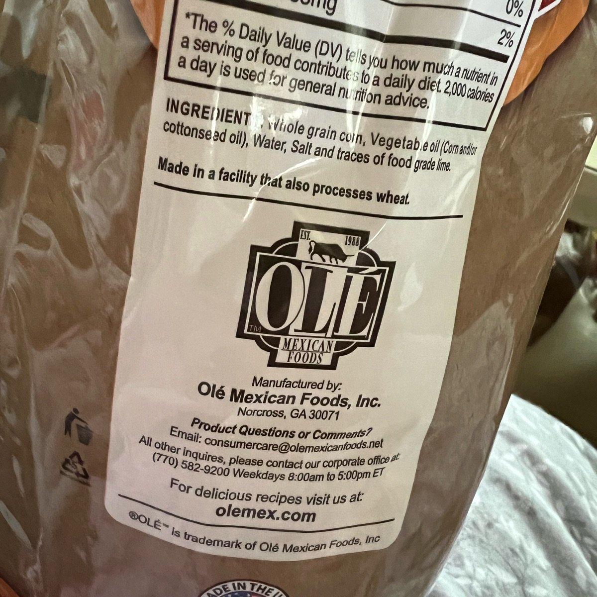 restaurant style Tortilla Chips from Olé - Vegan Product Reviews ...