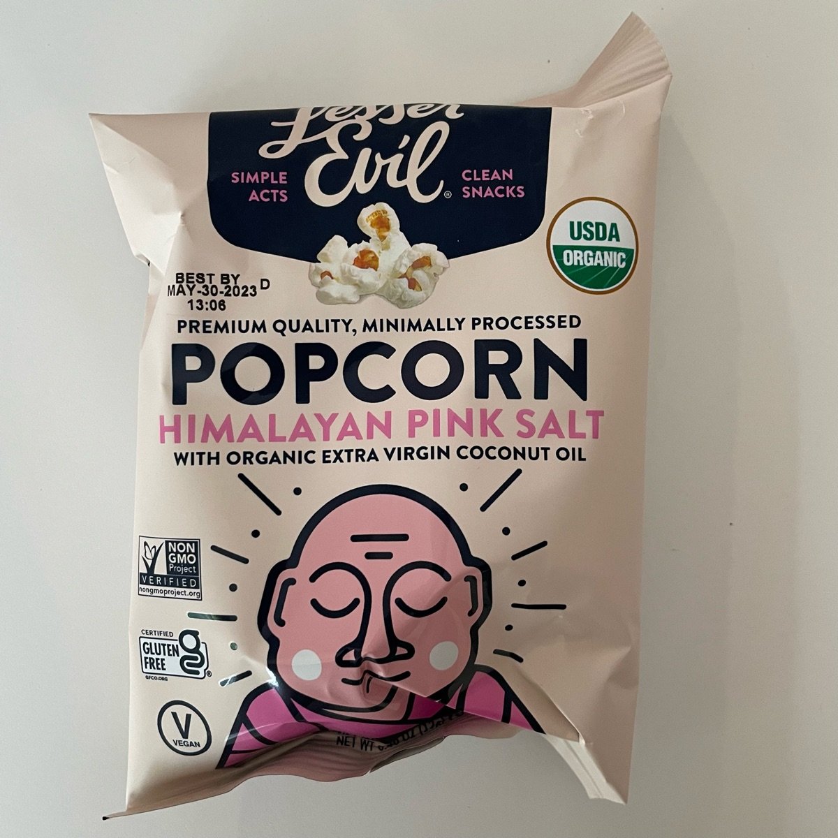 Lesser Evil Snacks Popcorn Himalayan Pink Salt Reviews | abillion
