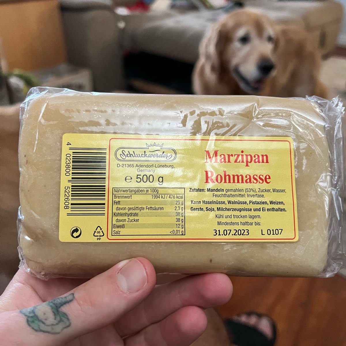 Marzipan Rohmasse from Schluckwerder - Vegan Product Reviews & Ratings ...