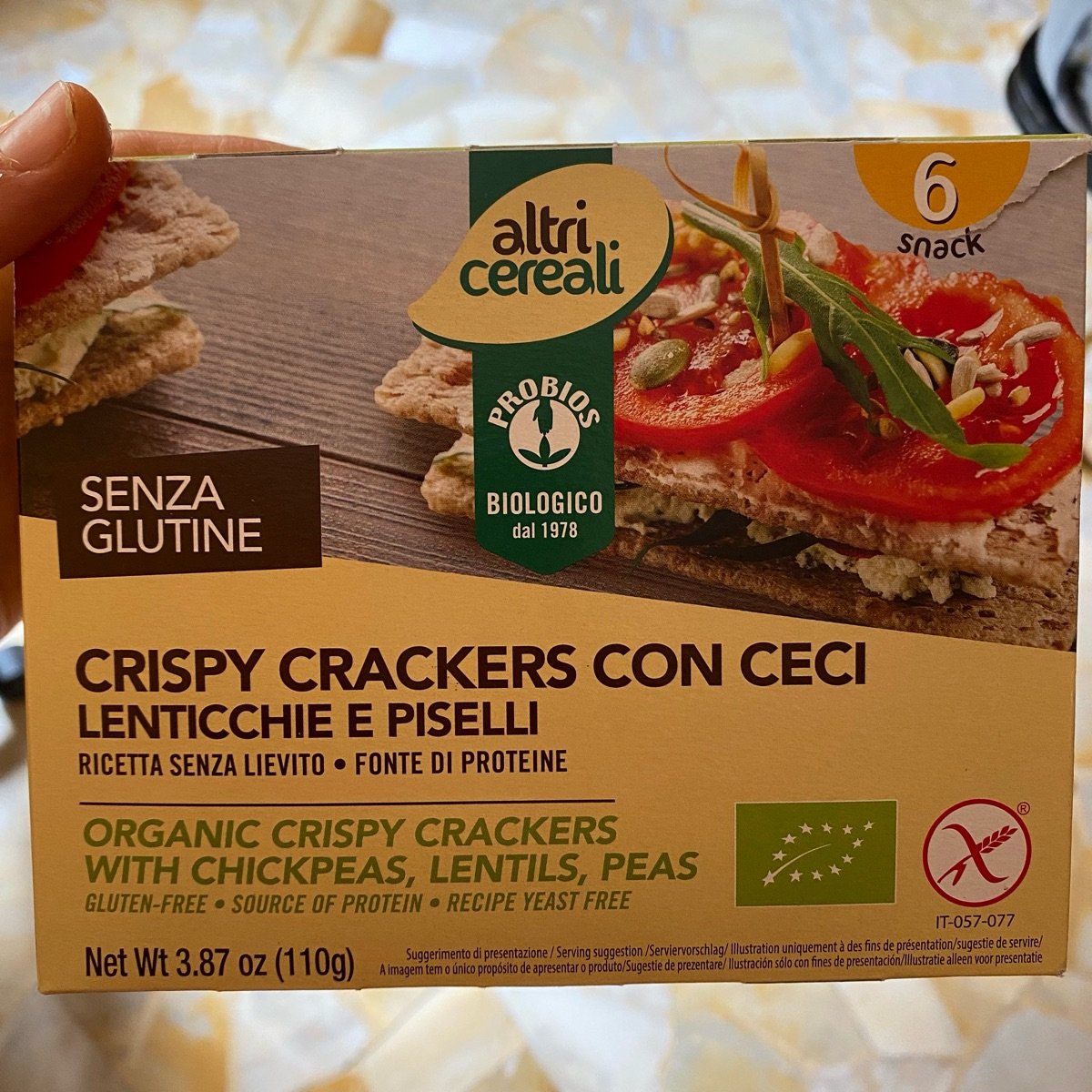Probios crispy crackers con ceci lenticchie e piselli Reviews | abillion