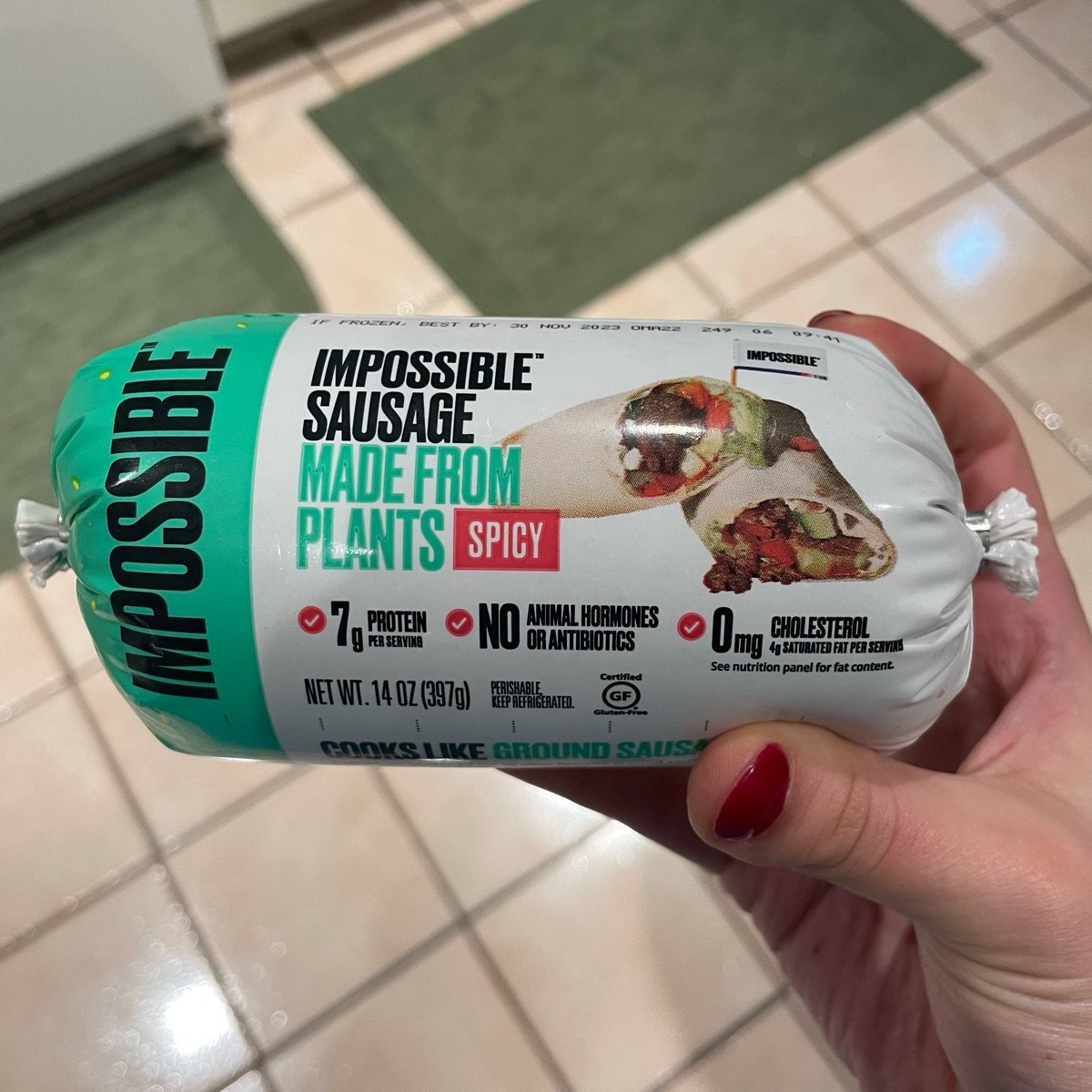 Impossible Sausage (Ground - Spicy) from Impossible Foods - Vegan ...