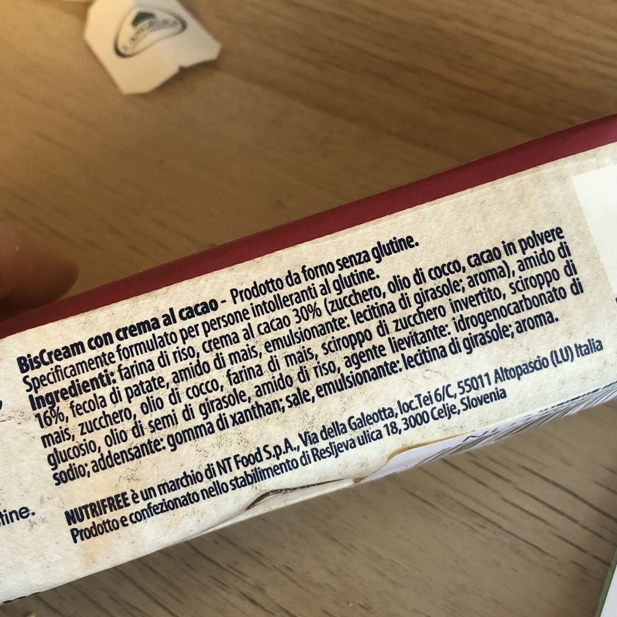 BisCream cacao from Nutri free - Vegan Product Reviews & Ratings | abillion