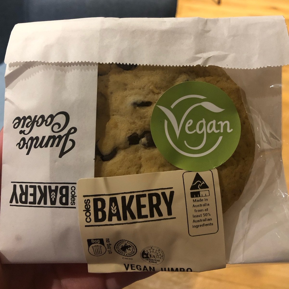 Vegan Jumbo Choc Chip Cookie from Coles - Vegan Product Reviews ...