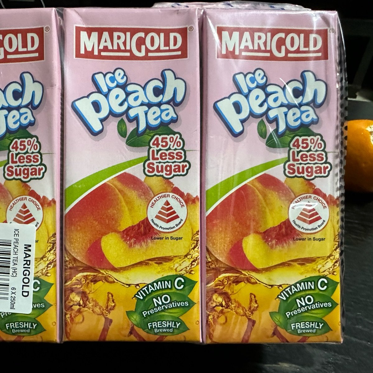 Ice Peach Tea Less 45% Sugar from Marigold - Vegan Product Reviews ...