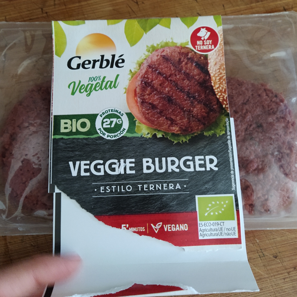 Veggie burger from Gerblé - Vegan Product Reviews & Ratings | abillion