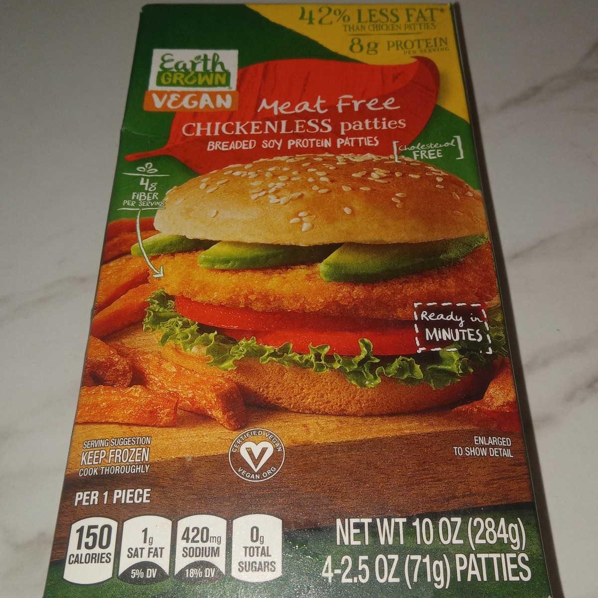 Chickenless Patties from Earth Grown - Vegan Product Reviews & Ratings ...