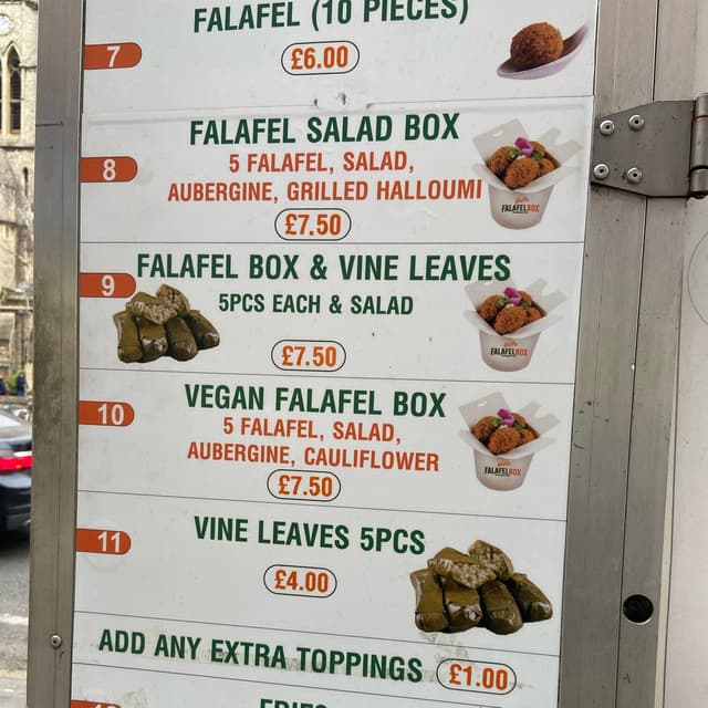 vegan falafel box at Yaffa falafel box - Review by @fxk | abillion