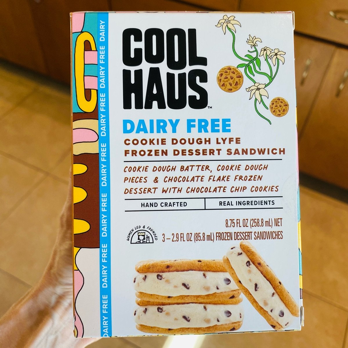 COOL HAUS Cookie Dough Lyfe Frozen Dessert Sandwich Reviews | abillion