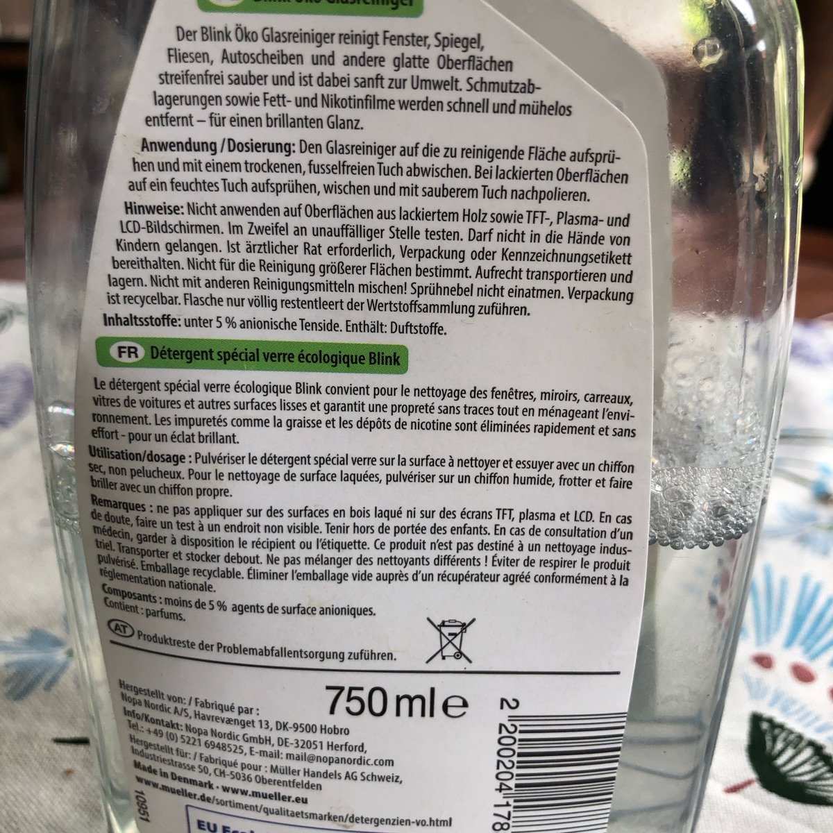 Glasreiniger from Blink Öko - Vegan Product Reviews & Ratings | abillion