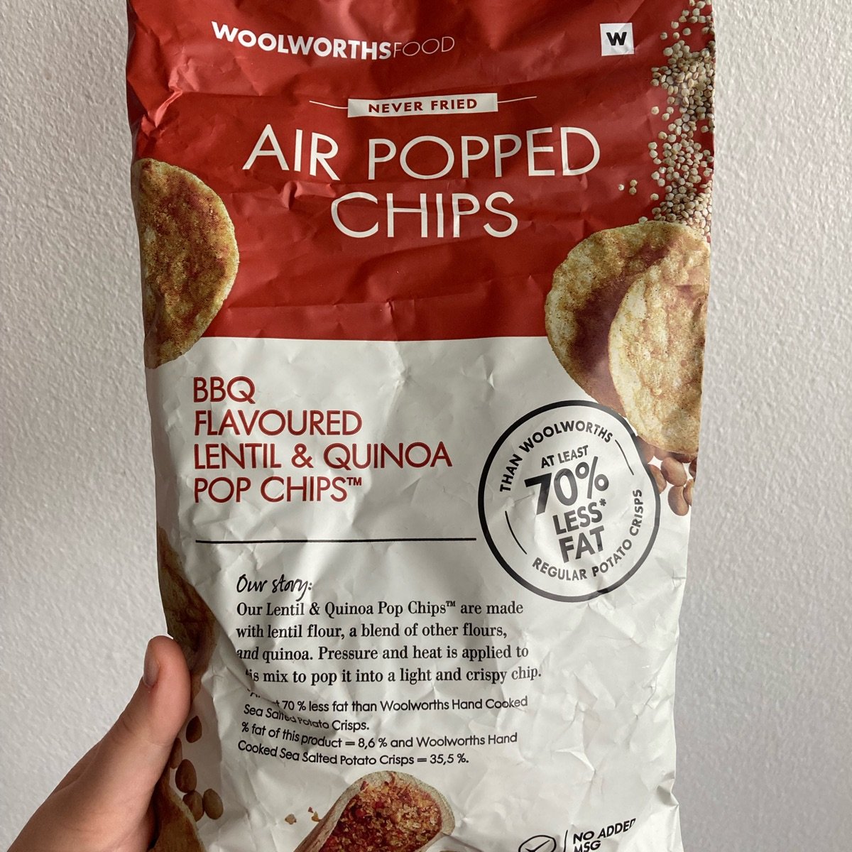 air popped chips from Woolworths - Vegan Product Reviews & Ratings ...