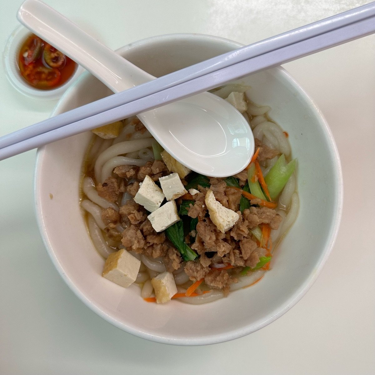 Kolo Mee Tikus at Gandhara Vegetarian Restaurant - Kuching Buddhist ...
