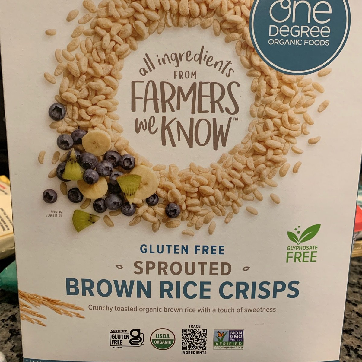 One Degree Organic Foods Sprouted Brown Rice Crisps Reviews | abillion