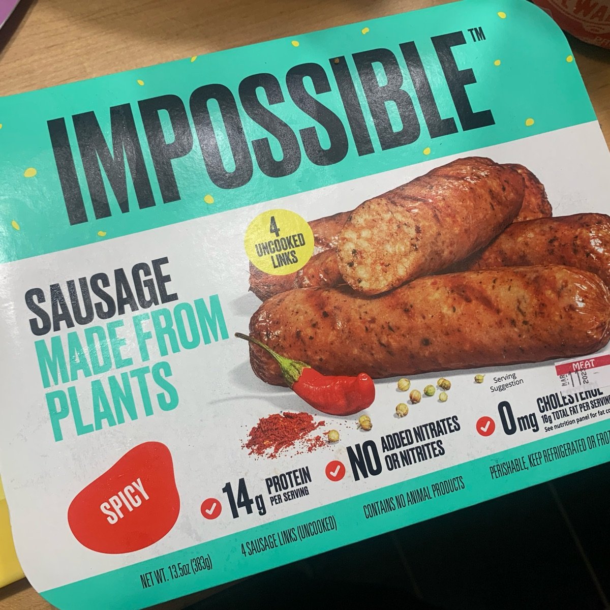 Impossible Sausage Spicy from Impossible Foods - Vegan Product Reviews ...