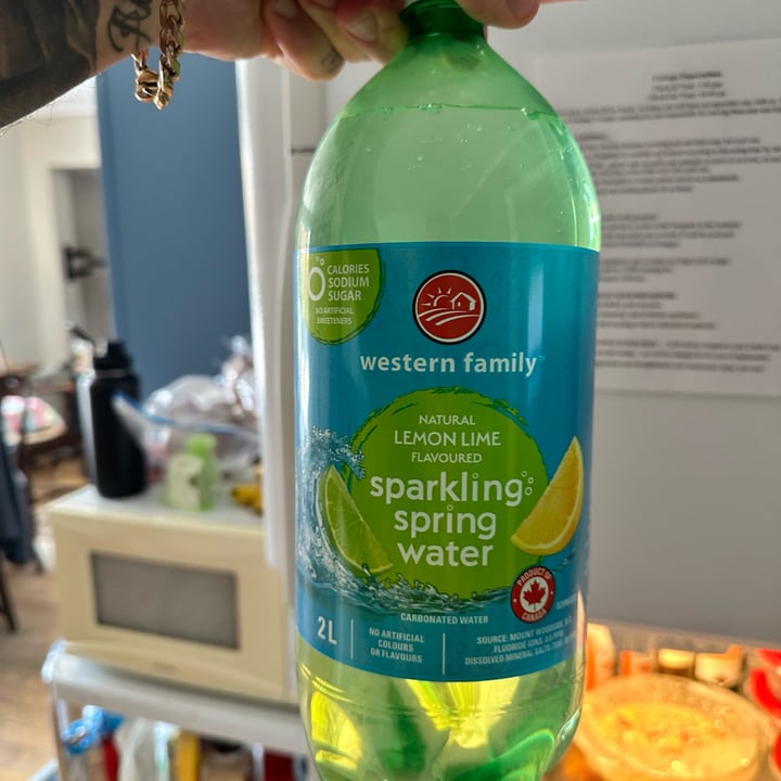 Western Family Natural Lemon Lime Flavoured Sparkling Spring Water ...
