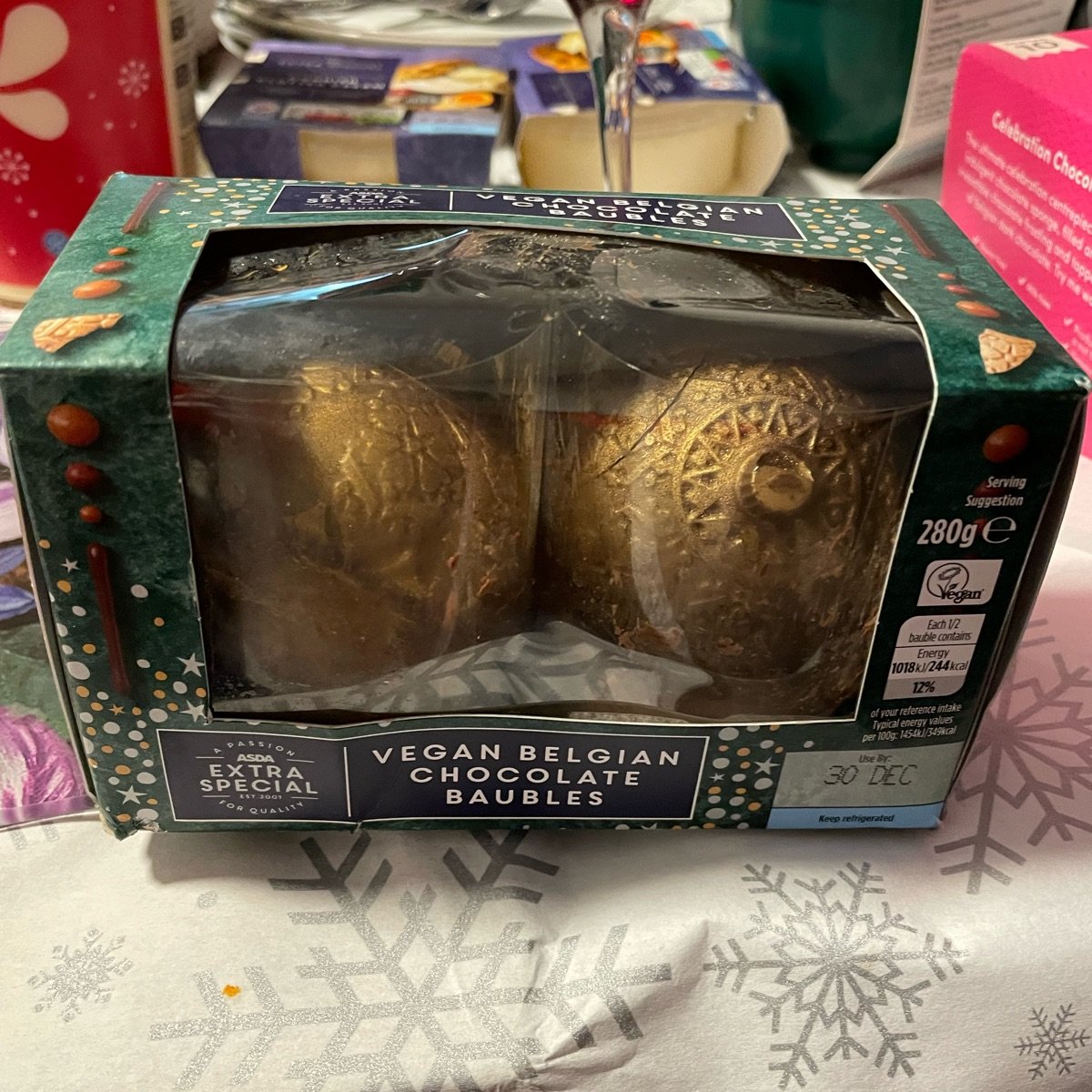 Belgian Chocolate Baubles from Asda extra special - Vegan Product ...