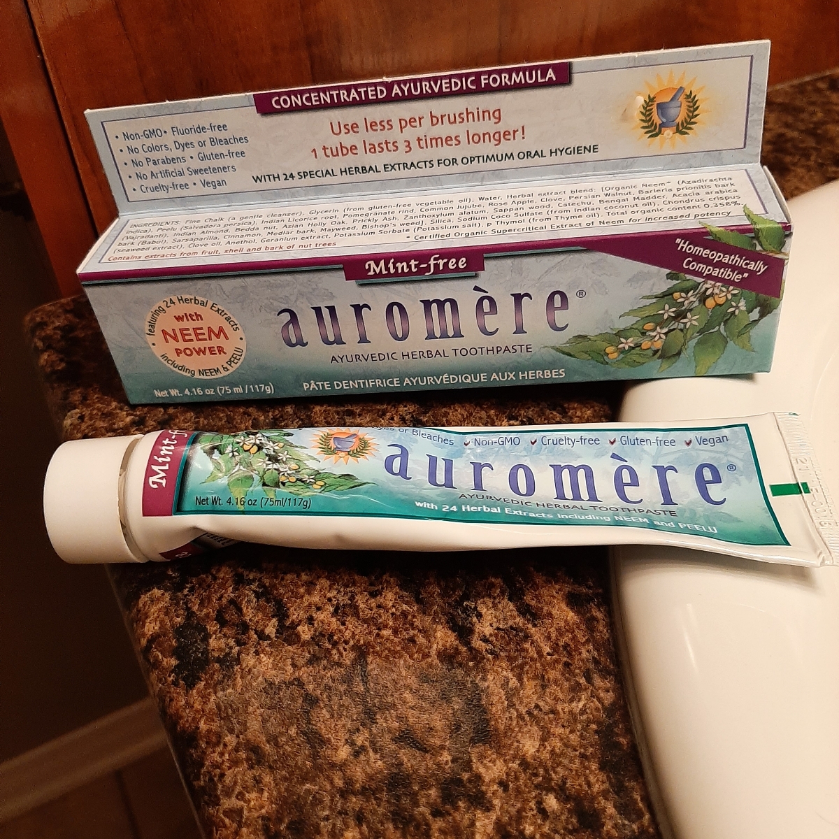 Mint-free Ayurvedic Toothpaste from Auromere Ayurvedic Herbal ...