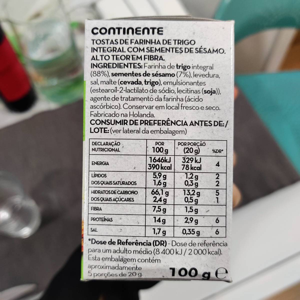 Continente Equilíbrio Tostas Integrais Extrafinas con Sementes de ...