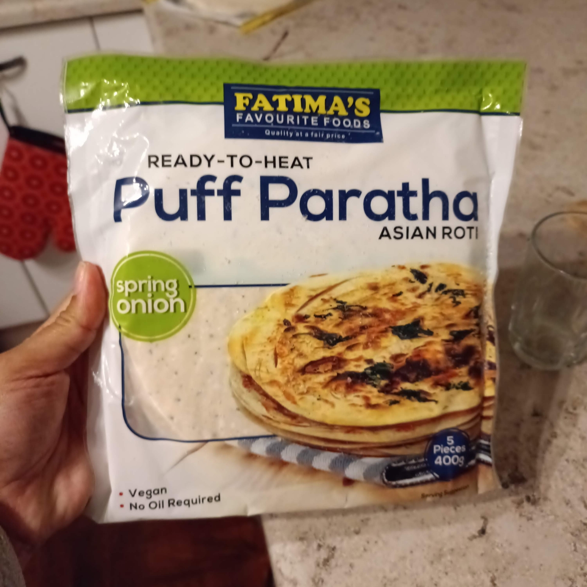 Puff Paratha Spring Onion from Fatima's Favourite Foods - Vegan Product ...