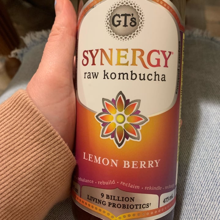 GT’s Living Foods synergy raw kombucha lemon berry Review | abillion