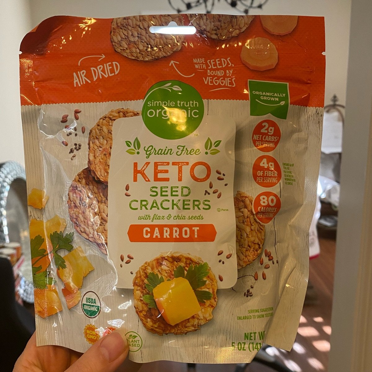 Keto Seed Crackers - Carrot from Simple Truth - Vegan Product Reviews ...