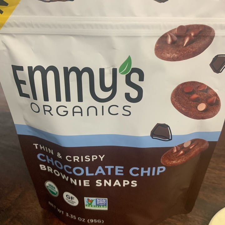 emmy's organics Chocolate Chip Brownie Snaps Review | abillion