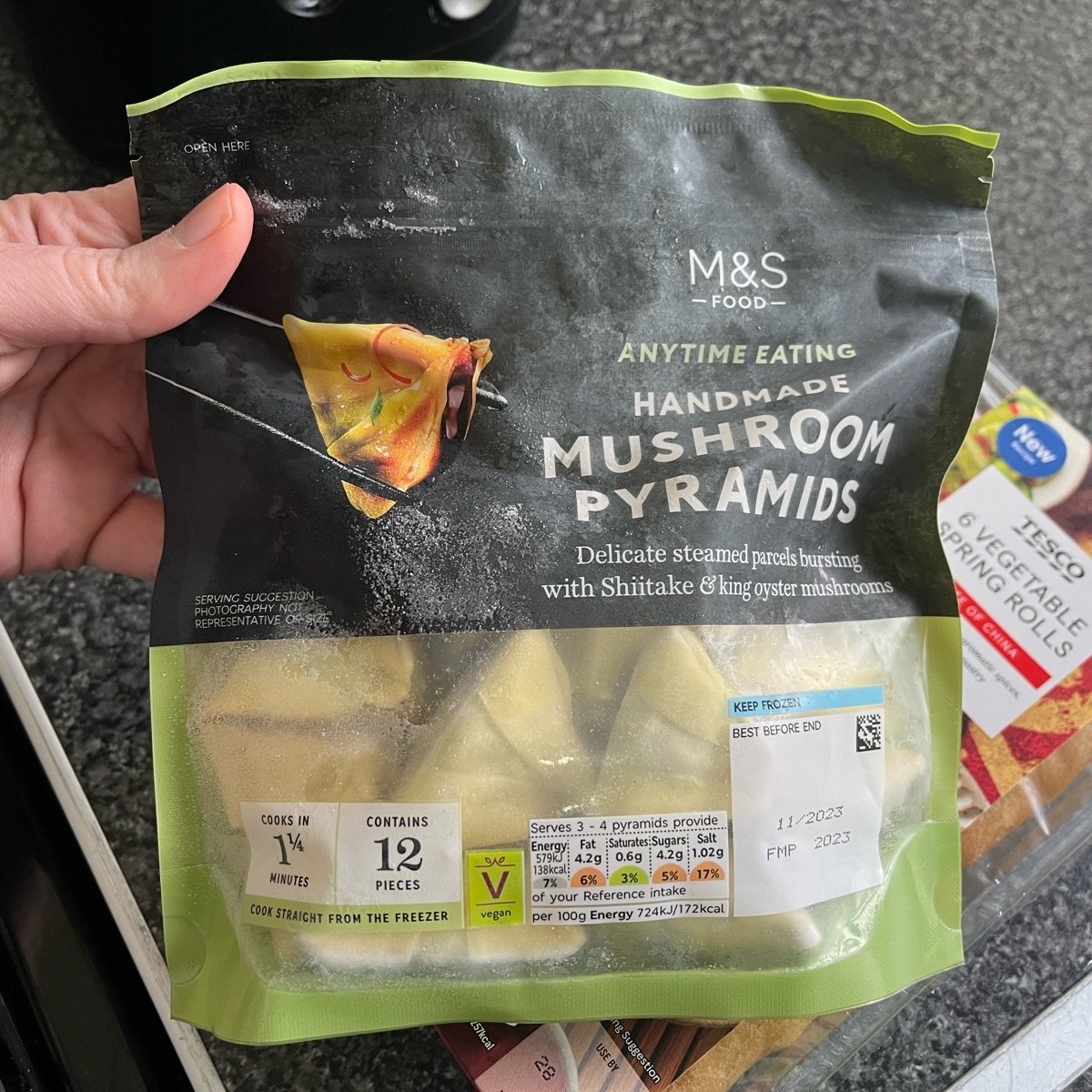 Handmade Mushroom Pyramids from Marks & Spencer Food (M&S) - Vegan ...