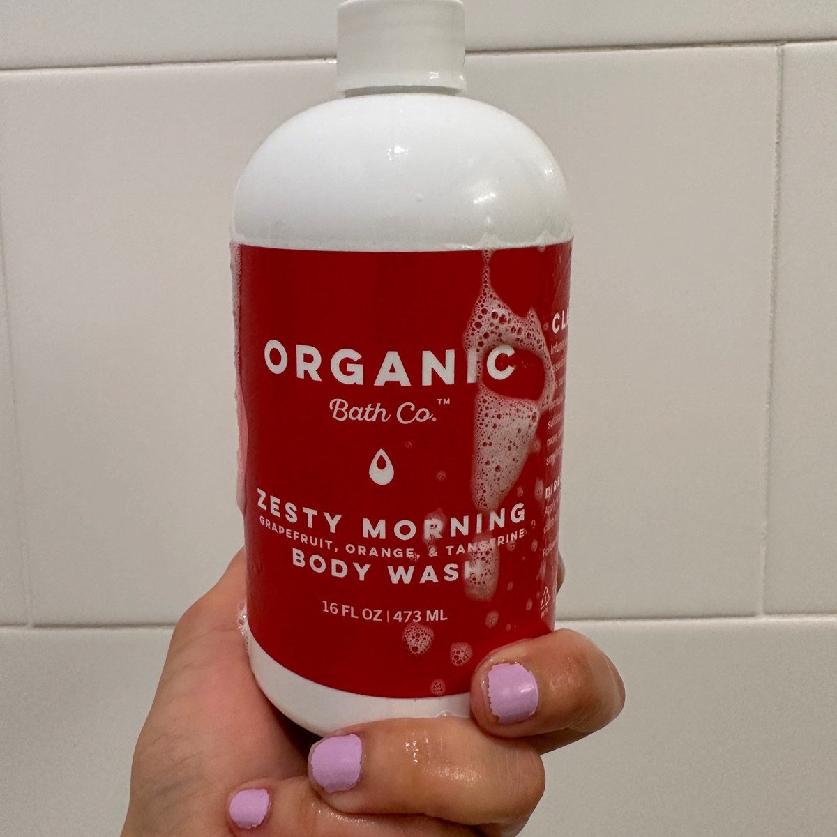 Zesty Morning Organic Body Wash, Grapefruit, Tangerine & Sweet Orange ...