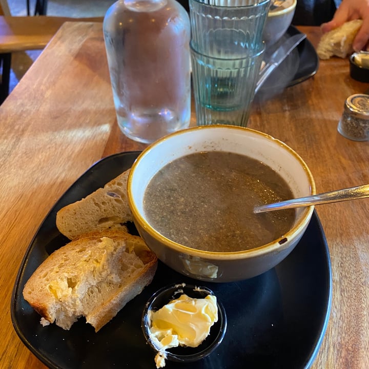 Roasted Strathaven United Kingdom Mushroom Soup With Home Made Sour ...