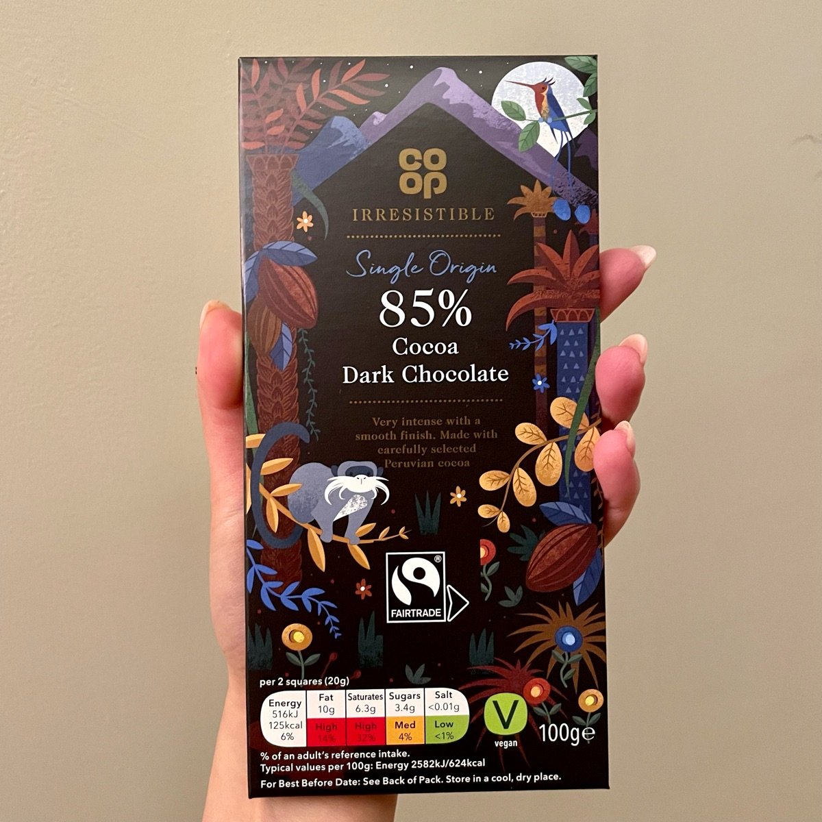 85% cocoa dark chocolate from Coop - Vegan Product Reviews & Ratings ...