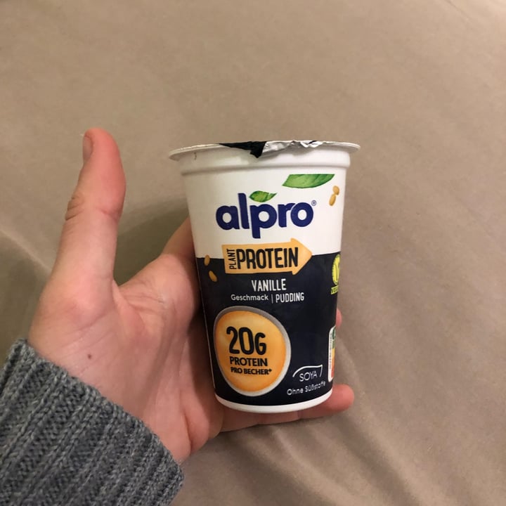 Alpro Plant Protein Vanille Pudding Review | abillion