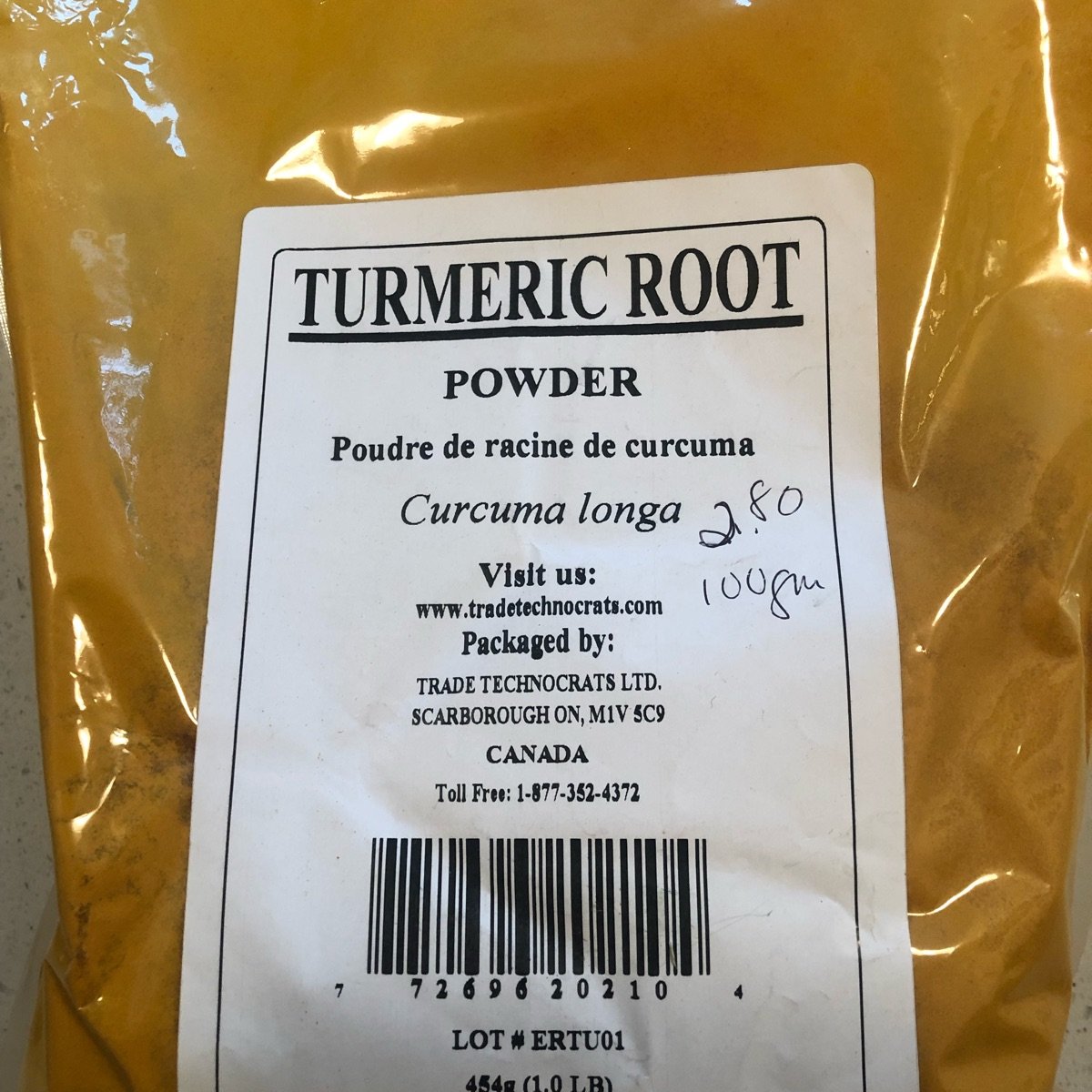 Tumeric Root Powder from Trade Technocrats - Vegan Product Reviews ...