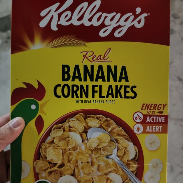 Banana Flavoured Cornflakes from Kellogg's - Vegan Product Reviews ...