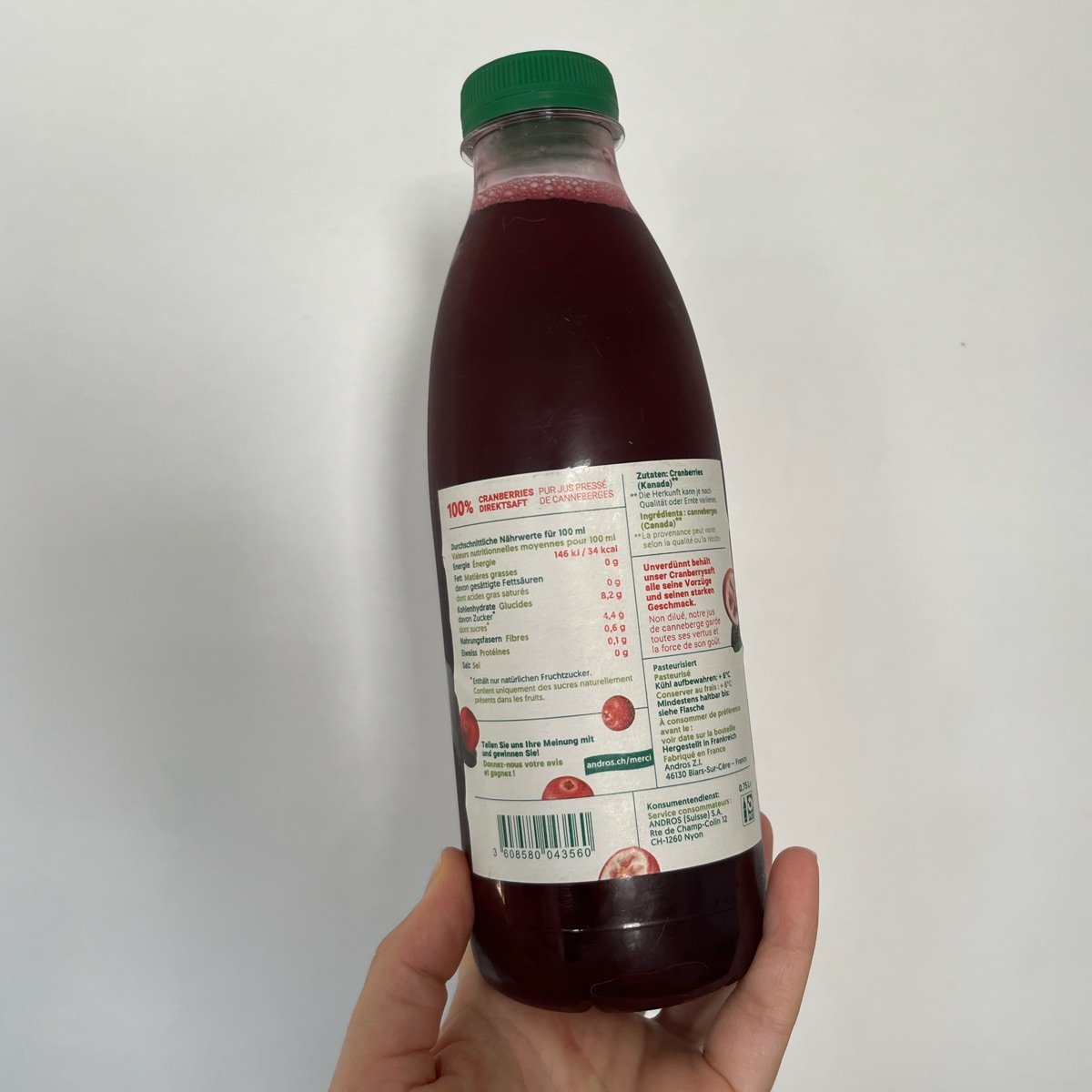 Andros Cranberry Reviews | abillion