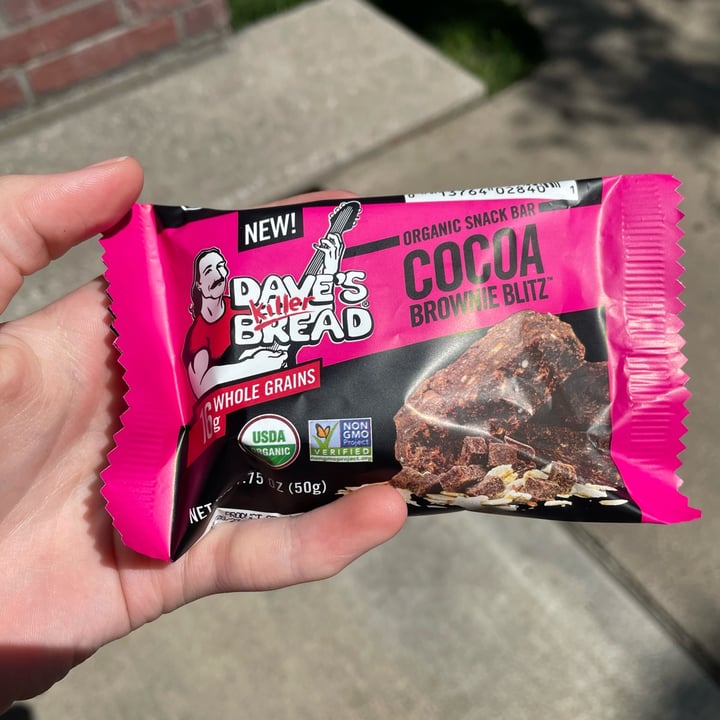 Dave's Killer Bread Cocoa Brownie Blits Snack Bar Review | abillion