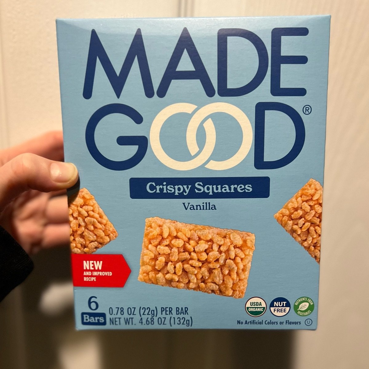 Crispy Squares Vanilla from Made Good - Vegan Product Reviews & Ratings ...