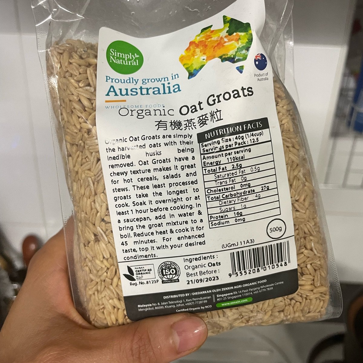 organic oat groats from Simply Natural - Vegan Product Reviews ...