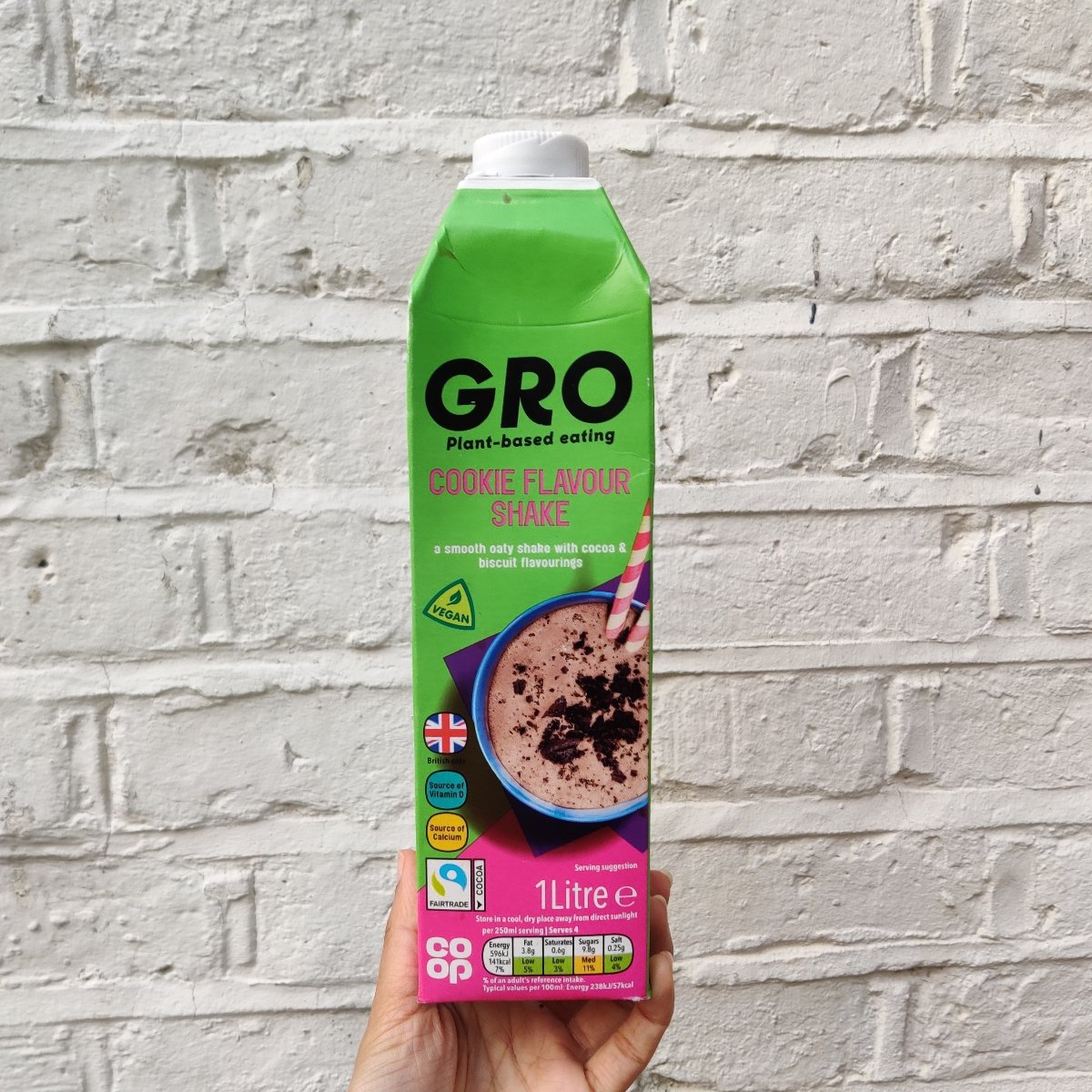 Cookie Flavour Shake from GRO - Vegan Product Reviews & Ratings | abillion