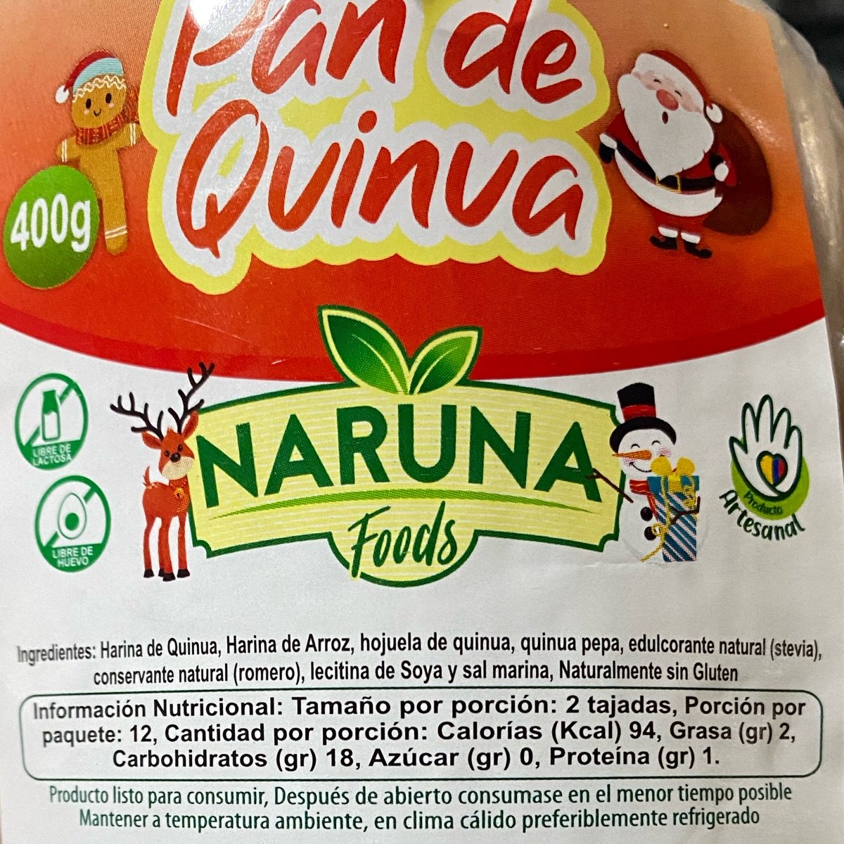 pan tajado de Quinoa from Naruna - Vegan Product Reviews & Ratings ...