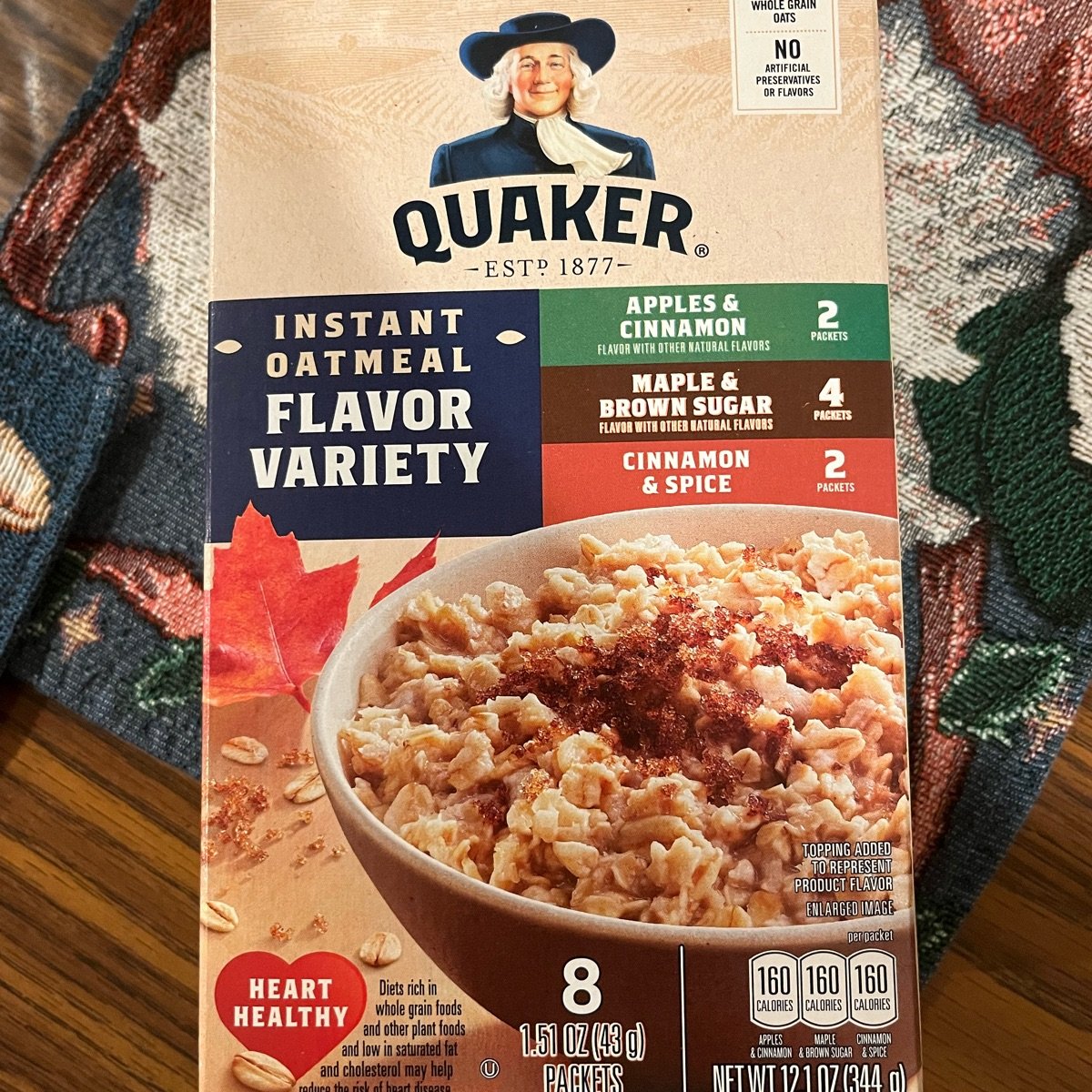 Quaker Oats instant oatmeal flavor variety 评价 | abillion