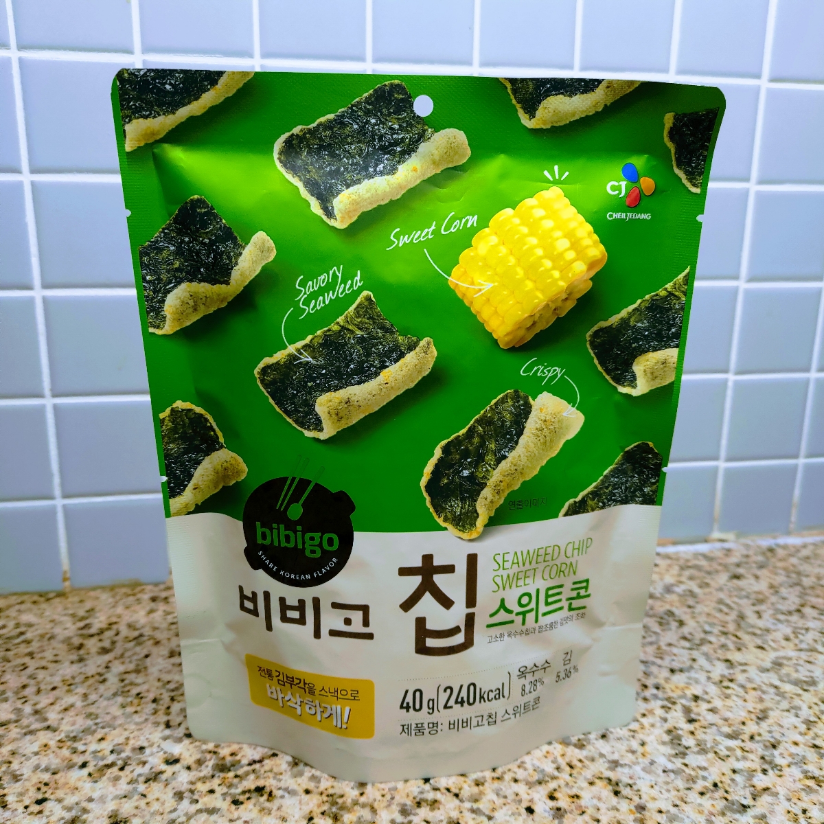 Seaweed Crisps (Sweet Corn) at Bibigo - Review by @stevenneoh | abillion