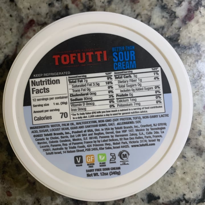 Tofutti Better than Sour Cream Review | abillion