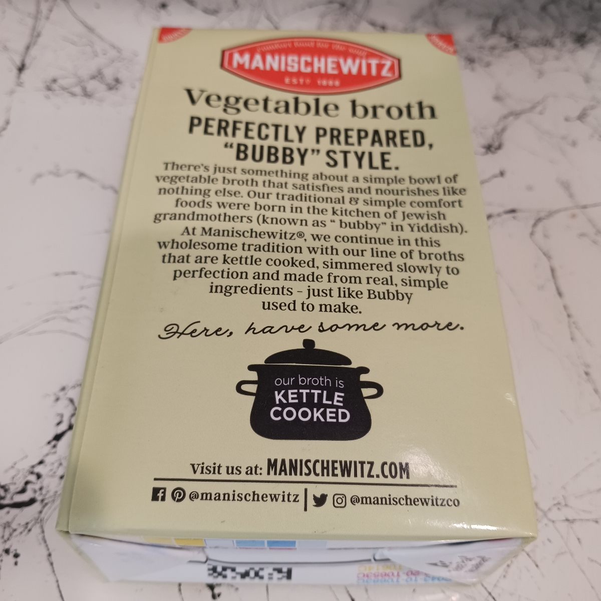 Vegetable Broth from Manischewitz - Vegan Product Reviews & Ratings ...
