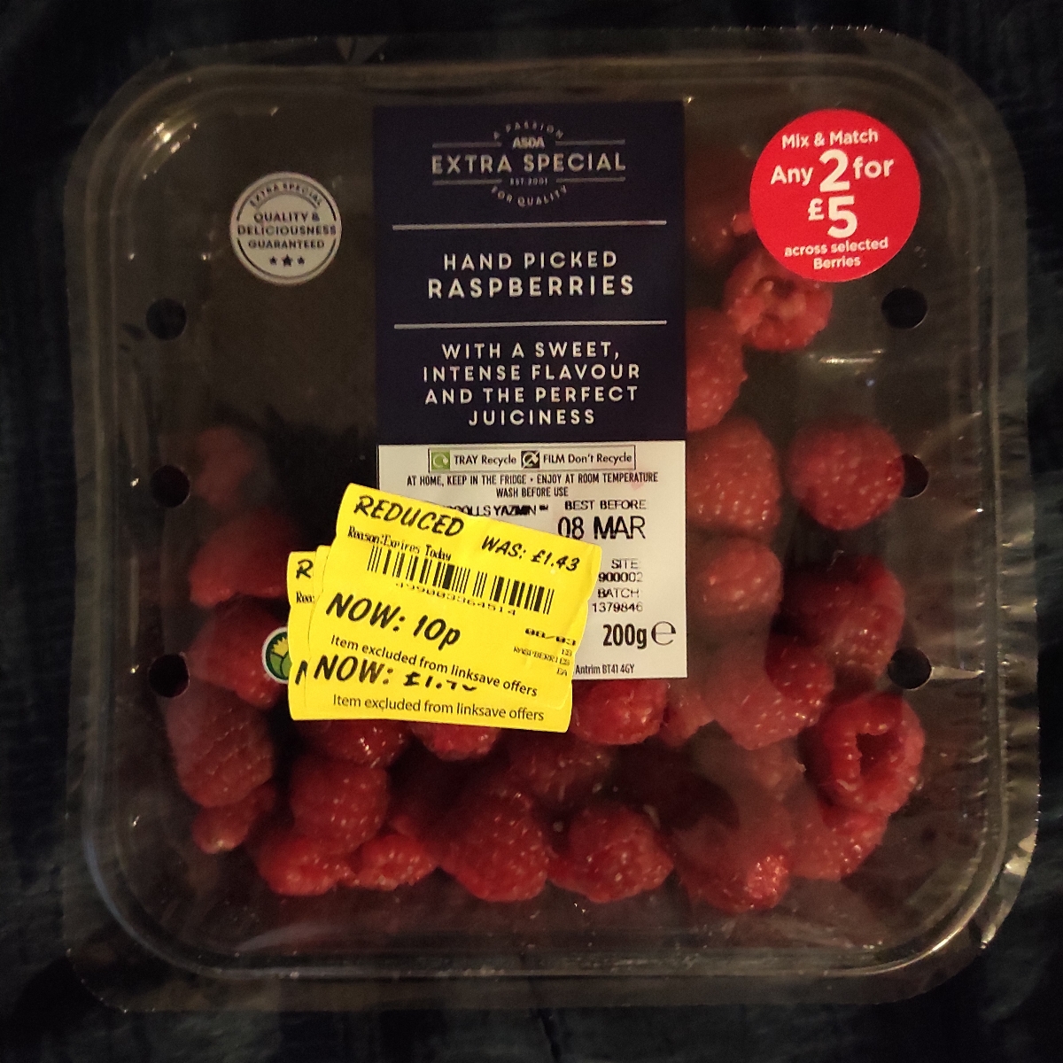 Raspberries from Asda extra special - Vegan Product Reviews & Ratings ...