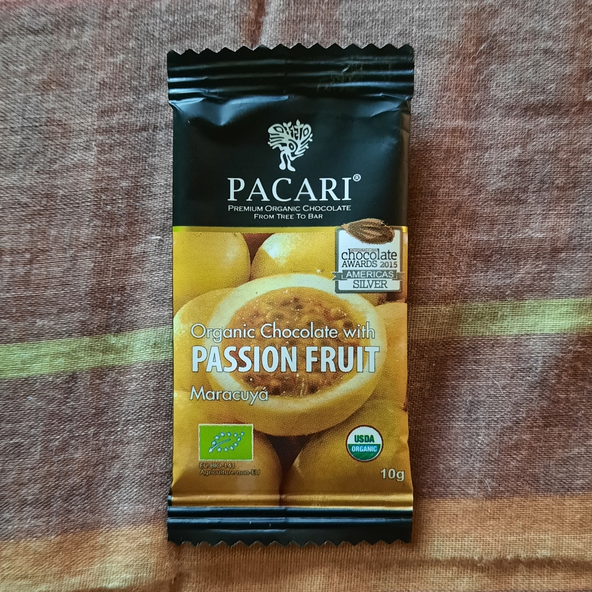 Chocolate Orgánico Maracuyá 60% Cacao from Paccari - Vegan Product ...