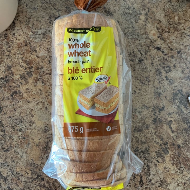 No Name 100% Whole Wheat Bread Review | abillion