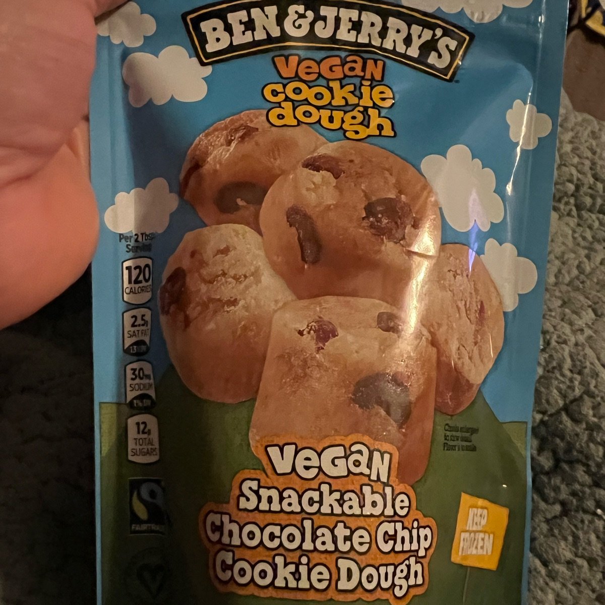 vegan snackable chocolate chip cookie dough from Ben & Jerry's - Vegan ...