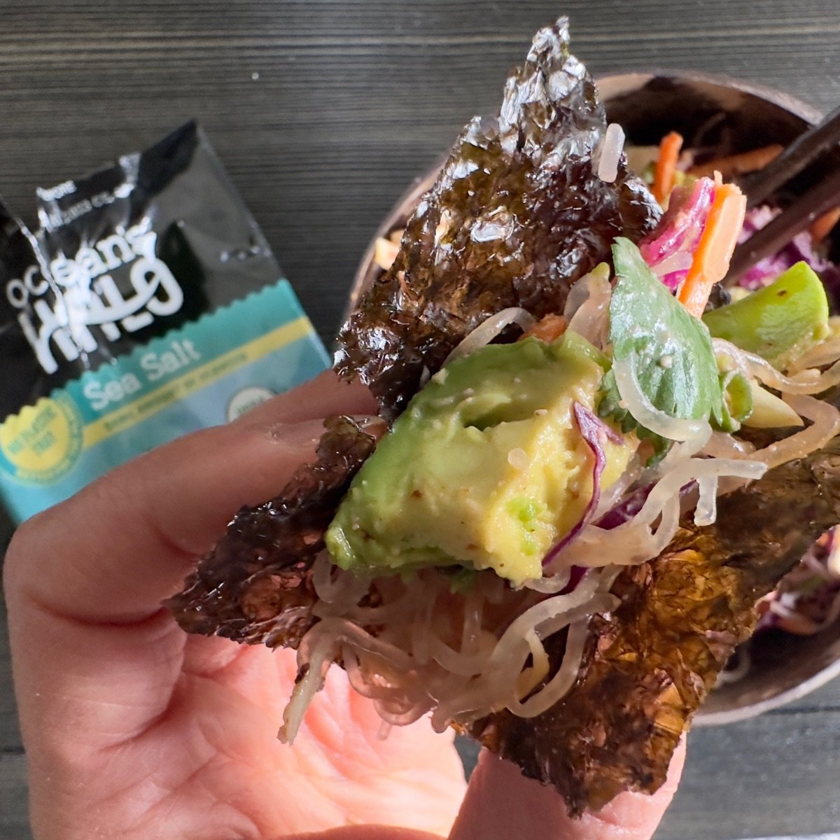 Trayless Sea Salt The Seaweed Snack from Ocean's Halo - Vegan Product ...