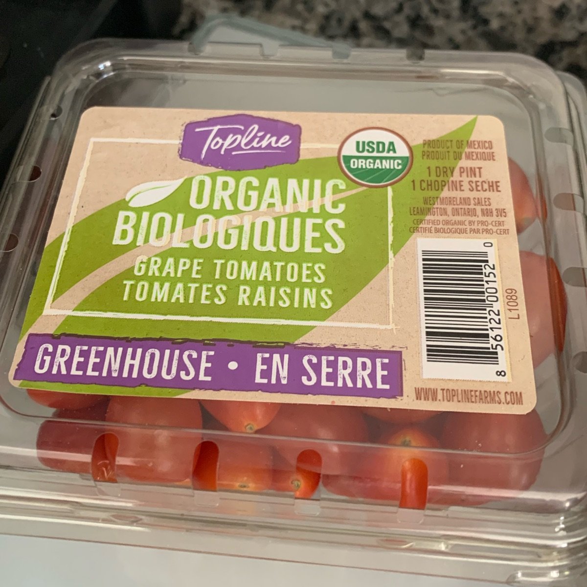 organic grape tomatoes from Topline - Vegan Product Reviews & Ratings ...
